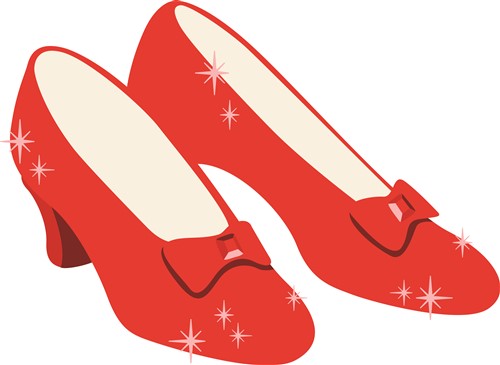 Ruby Slippers Vector Illustration | AnnTheGran