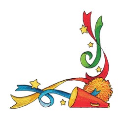 Cheer Corner Embroidery Design | AnnTheGran.com