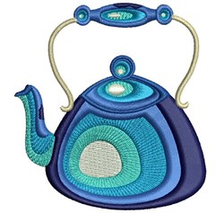 Tea Pot Embroidery Design | AnnTheGran.com