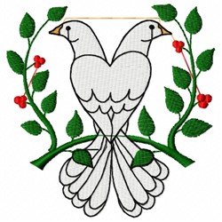 Doves Embroidery Design | AnnTheGran.com