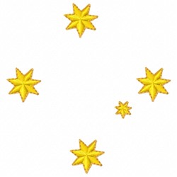 Gold Star Embroidery Design | AnnTheGran.com