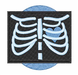 Chest X-Ray Embroidery Design | AnnTheGran.com