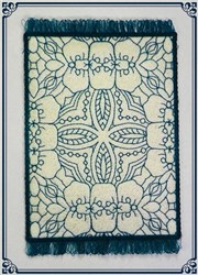 ITH Fringed Mug Rugs Embroidery Design | AnnTheGran.com