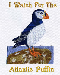 Atlantic Puffin Embroidery Design | AnnTheGran.com