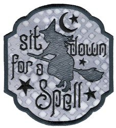 Sit Down For A Spell Embroidery Design | AnnTheGran.com
