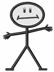 Stickman Embroidery Design | AnnTheGran.com