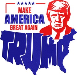 MAGA Trump Embroidery Design | AnnTheGran.com