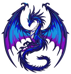 Flying Dragon Embroidery Design | AnnTheGran.com