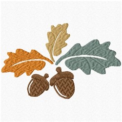 Acorns Embroidery Design | AnnTheGran.com