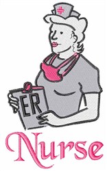 ER Nurse Embroidery Design | AnnTheGran.com