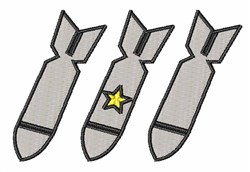 Military Bombs Embroidery Design | AnnTheGran.com