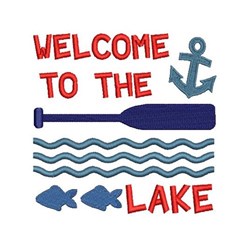 Welcome To The Lake Embroidery Design | AnnTheGran.com