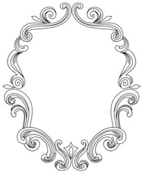Baroque Border Embroidery Design | AnnTheGran.com