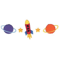 Childrens Space Embroidery Design | AnnTheGran.com