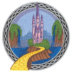 Castle Embroidery Design | AnnTheGran.com
