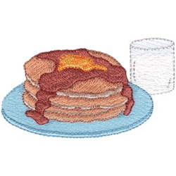 Pancakes Embroidery Design | AnnTheGran.com