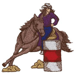 Barrel Racing Embroidery Design | AnnTheGran.com