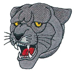 Panther Head Embroidery Design | AnnTheGran.com