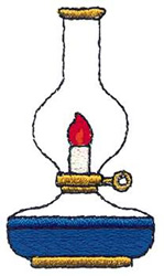 Kerosene Lamp Embroidery Design | AnnTheGran.com