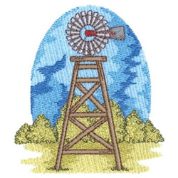 Farm Windmill Embroidery Design | AnnTheGran.com
