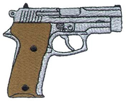 9mm Handgun Embroidery Design | AnnTheGran.com