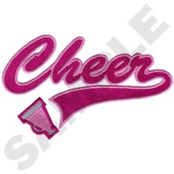 Cheer Embroidery Design | AnnTheGran.com
