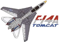 F-14 A Tomcat Embroidery Design | AnnTheGran.com