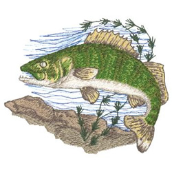 Walleye Embroidery Design | AnnTheGran.com