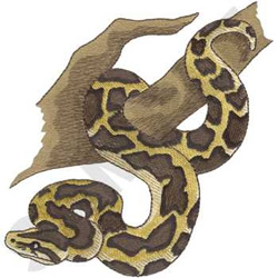Burmese Python Embroidery Design | AnnTheGran.com