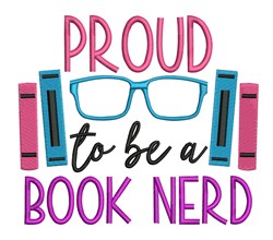 Book Nerd Embroidery Design | AnnTheGran.com