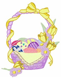 Easter Basket Embroidery Design | AnnTheGran.com