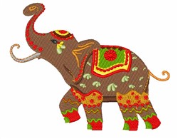 Indian Elephant Embroidery Design | AnnTheGran.com