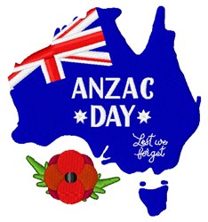 Australian Anzac Day Embroidery Design | AnnTheGran.com