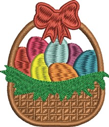 Easter Basket Embroidery Design | AnnTheGran.com