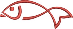 Fish Outline Embroidery Design | AnnTheGran.com