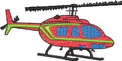Helicopter Embroidery Design | AnnTheGran.com
