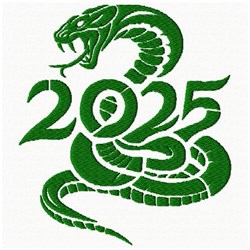 2025 Snake Embroidery Design | AnnTheGran.com