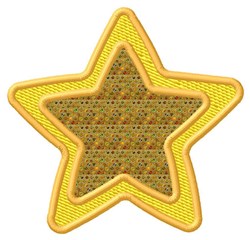 Gold Star Applique Embroidery Design | AnnTheGran.com