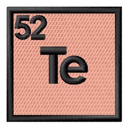 Atomic Number 52 Embroidery Design | AnnTheGran.com