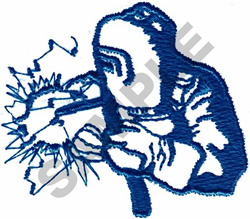 WELDER OUTLINE Embroidery Design | AnnTheGran.com