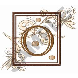 FANCY SQUARE LETTER O Embroidery Design | AnnTheGran.com
