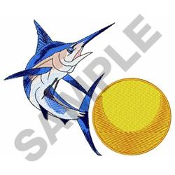 SWORDFISH AND SUN Embroidery Design | AnnTheGran.com