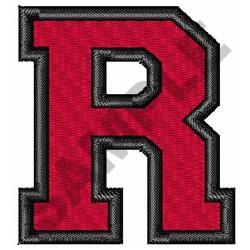 Collegiate Alphabet R Embroidery Design | AnnTheGran.com