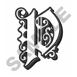 Fancy Alphabet P Embroidery Design | AnnTheGran.com