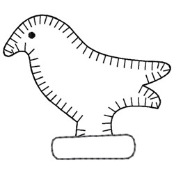 Primitive Bird Embroidery Design | AnnTheGran.com