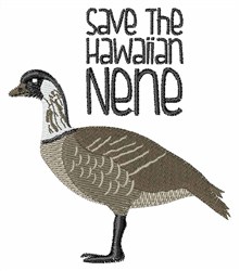 Save The Nene Embroidery Design | AnnTheGran.com