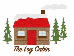 The Log Cabin Embroidery Design | AnnTheGran.com