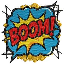 Comic Boom Embroidery Design | AnnTheGran.com