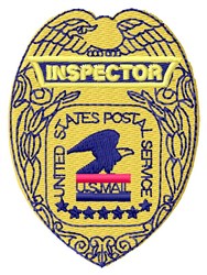 USPS Badge Embroidery Design | AnnTheGran.com