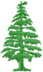 Evergreen Tree Embroidery Design | AnnTheGran.com